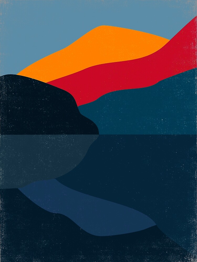 "Yellow Hill" by Bulografik | Redbubble