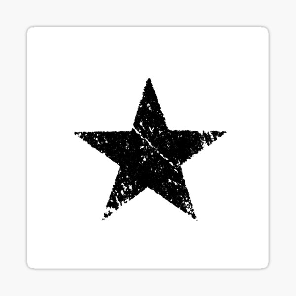 "black star" Sticker for Sale by tony4urban | Redbubble