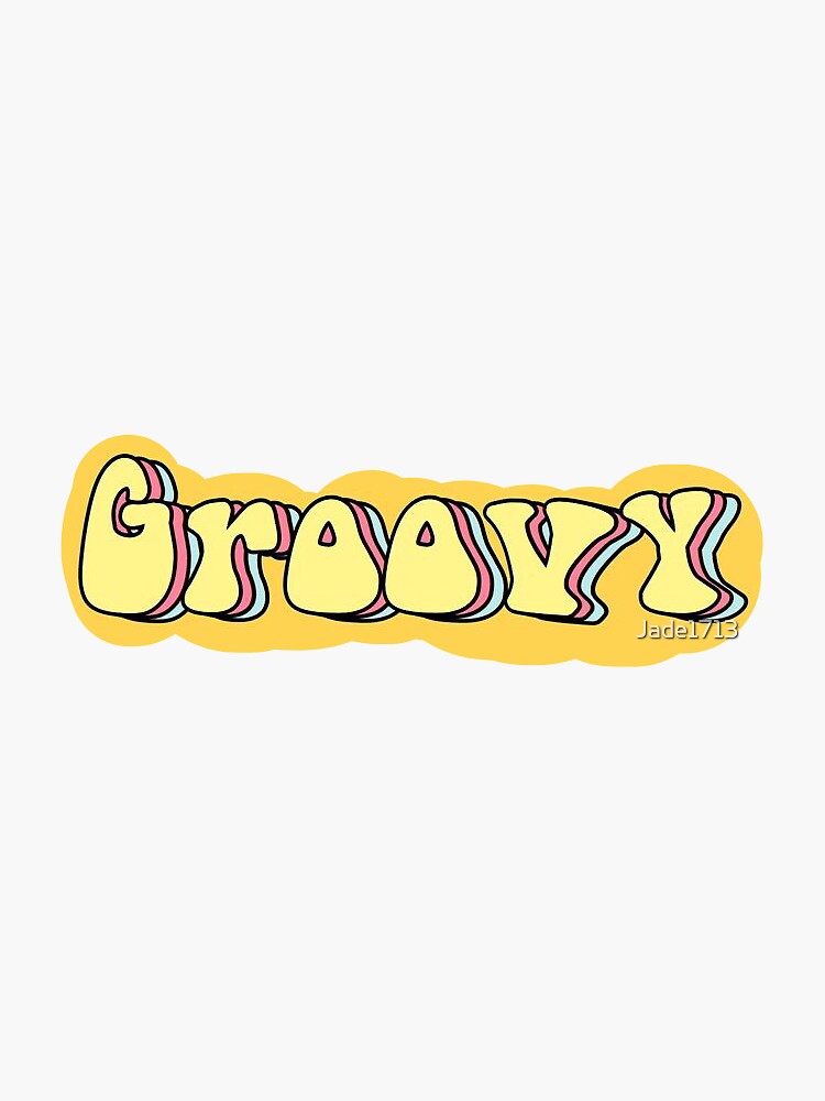 "aesthetic groovy" Sticker by Jade1713 | Redbubble