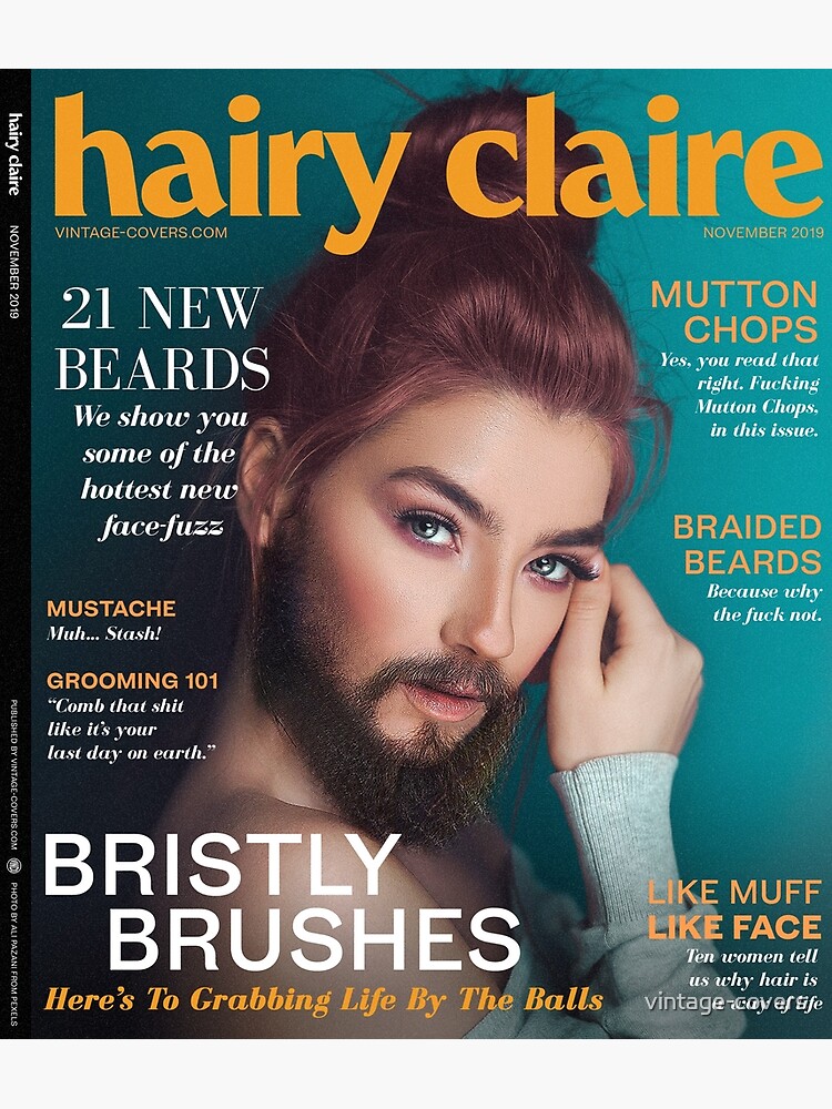 "Hairy Claire - November 2019" Poster for Sale by vintage-covers ...