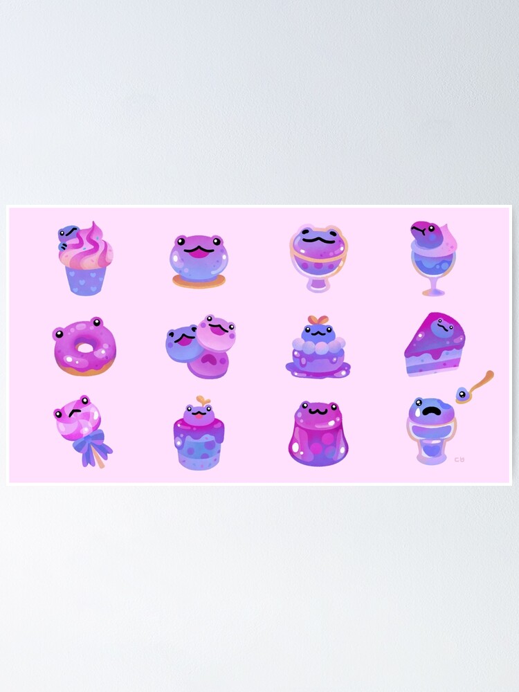 "Blueberry frog" Poster for Sale by pikaole | Redbubble