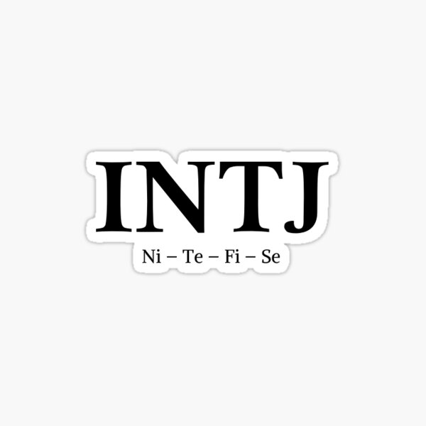 "INTJ Personality Type" Sticker by lily-yuan | Redbubble