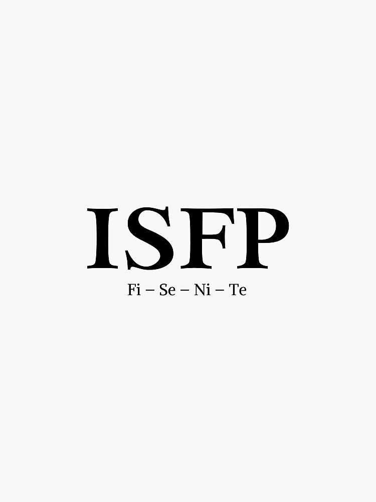 "ISFP Personality Type" Sticker for Sale by lily-yuan | Redbubble