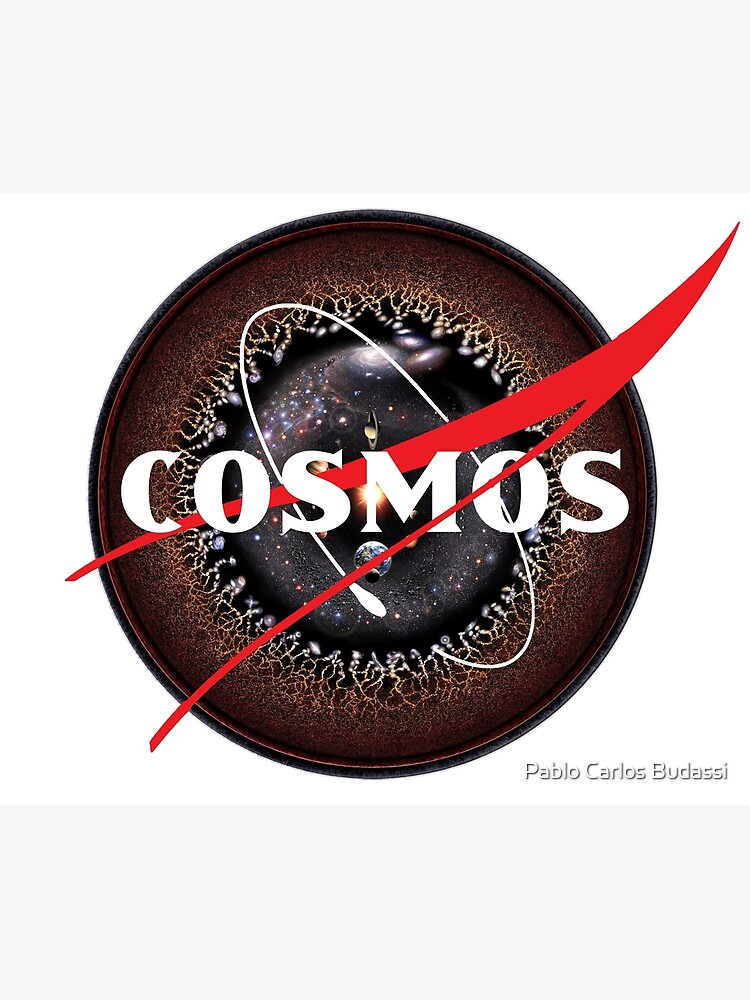 NASA logo COSMOS TEXT Universe Background! Premium Matte Vertical ...