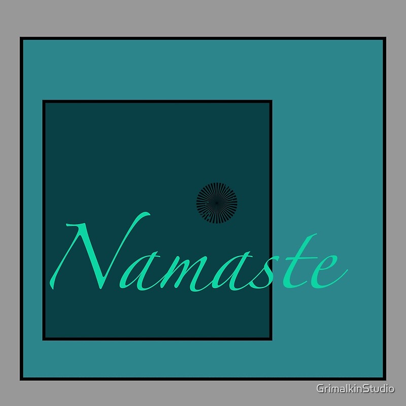 "Namaste Blue" by GrimalkinStudio | Redbubble