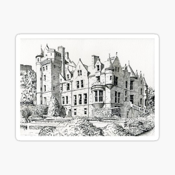 "Belfast Castle" Sticker by FranEvans | Redbubble