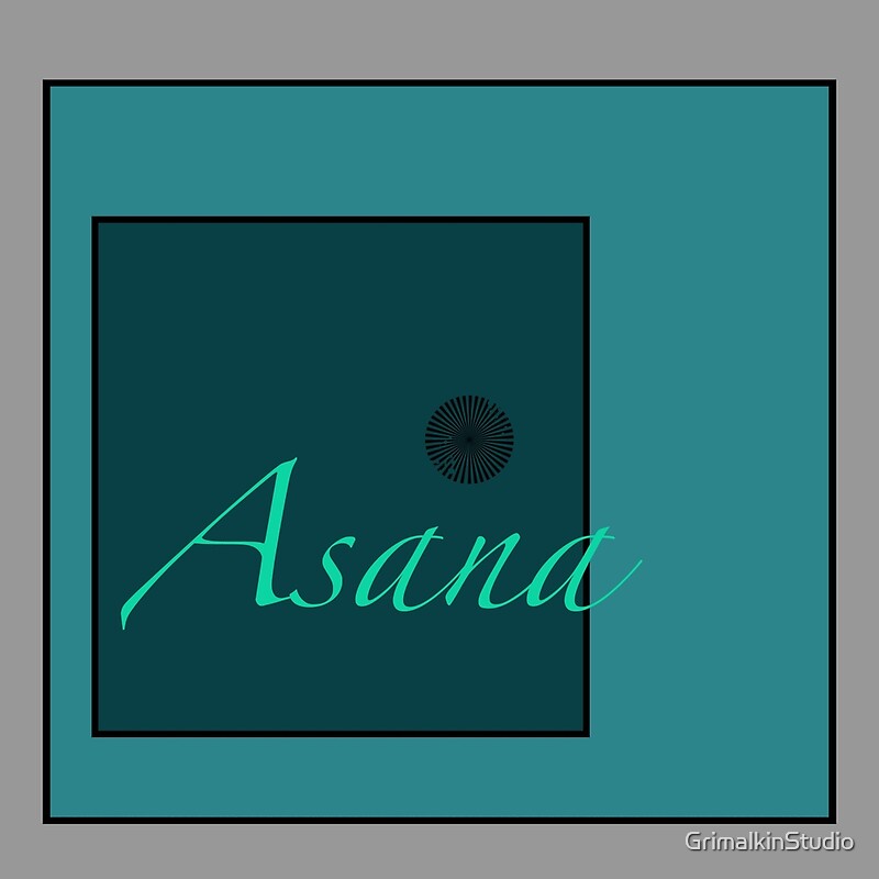 "Asana Blue" by GrimalkinStudio | Redbubble