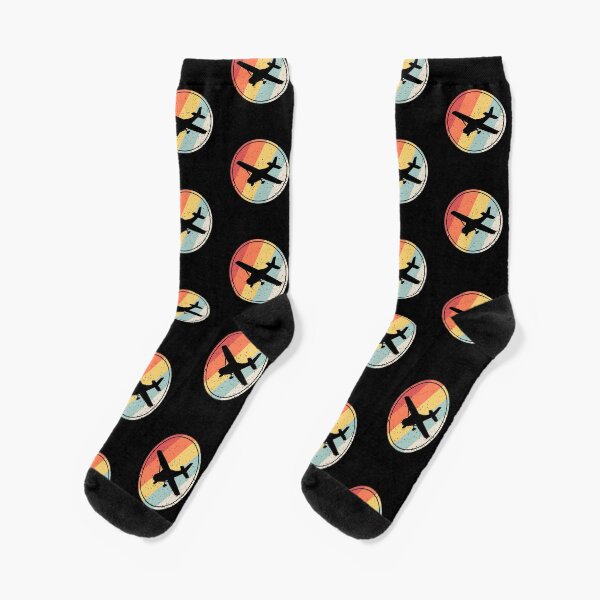 "Vintage Retro Airplane" Socks for Sale by brandonv111 | Redbubble