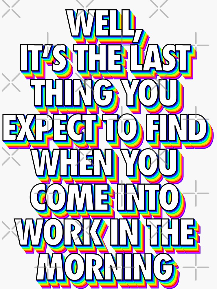 "MICK’S GONNA BE ON THE TELLY!" Sticker by littlemooart | Redbubble