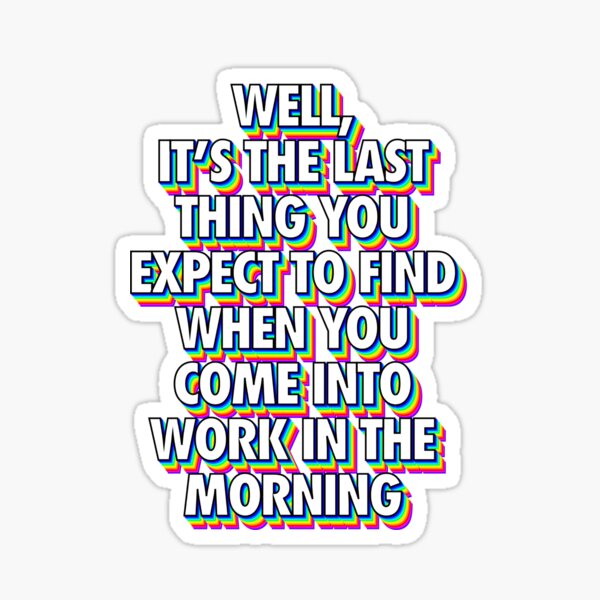 "MICK’S GONNA BE ON THE TELLY!" Sticker by littlemooart | Redbubble