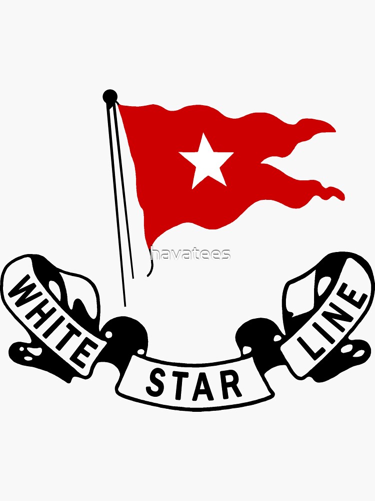 "Titanic White Star Line" Sticker for Sale by havatees | Redbubble