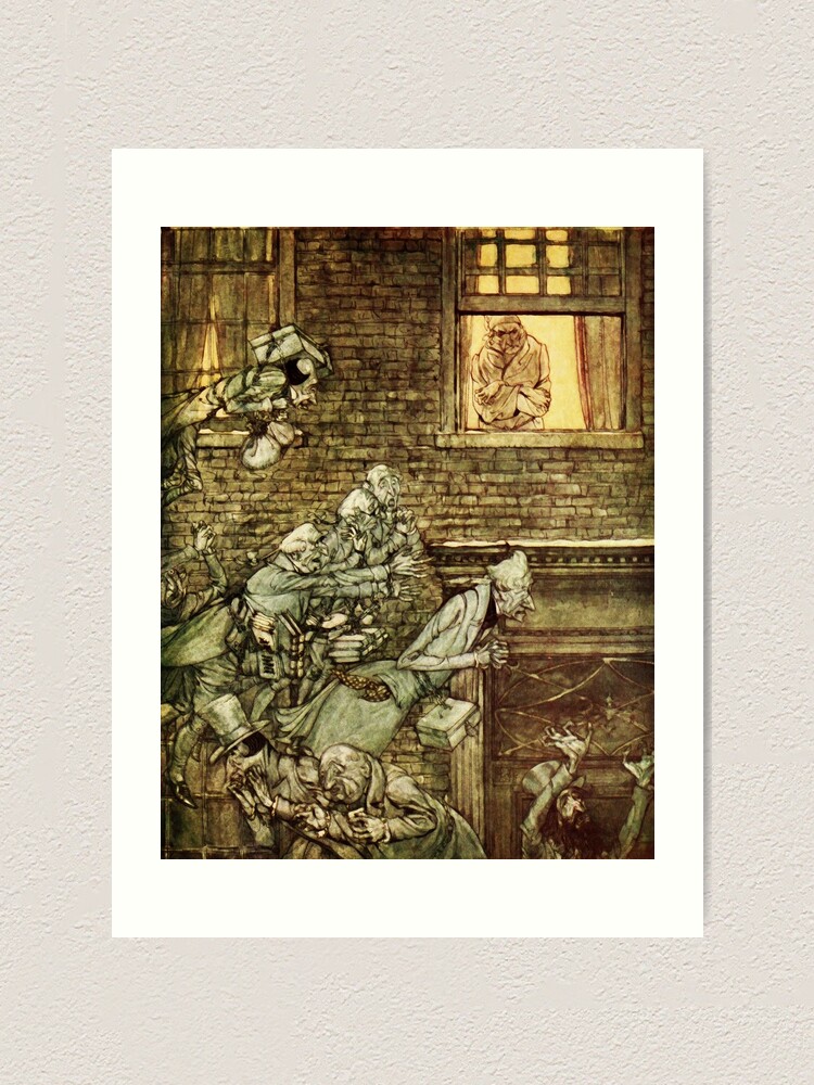 "Ebenezer Scrooge Christmas Carol" Art Print by Prawny | Redbubble