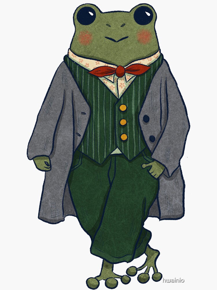 "Mr. Frog - Dapper" Sticker for Sale by hwainio | Redbubble