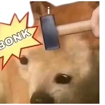 "Doge Bonk! Meme Transparent" Poster for Sale by Goath | Redbubble