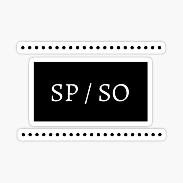 "SP/SO – Instinctual Variants" Sticker for Sale by lily-yuan | Redbubble