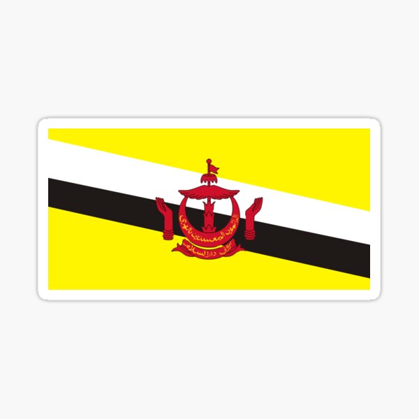 "flag of brunei" Sticker for Sale by tony4urban | Redbubble