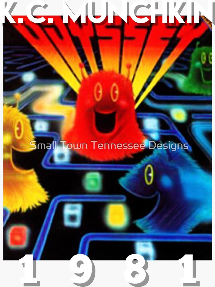 "KC Munchkin Odyssey 2 classic video game graphic design " Sticker for ...