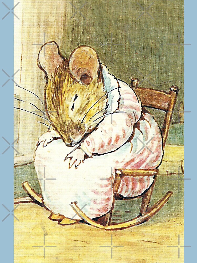 "Mouse Asleep in Rocking Chair - Beatrix Potter" T-shirt by ...