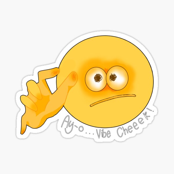"Vibe check" Sticker for Sale by Bigbiblebowser | Redbubble