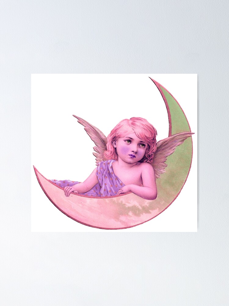 Póster «Vaporwave Pink Angel Estética» de 25vintageplace | Redbubble