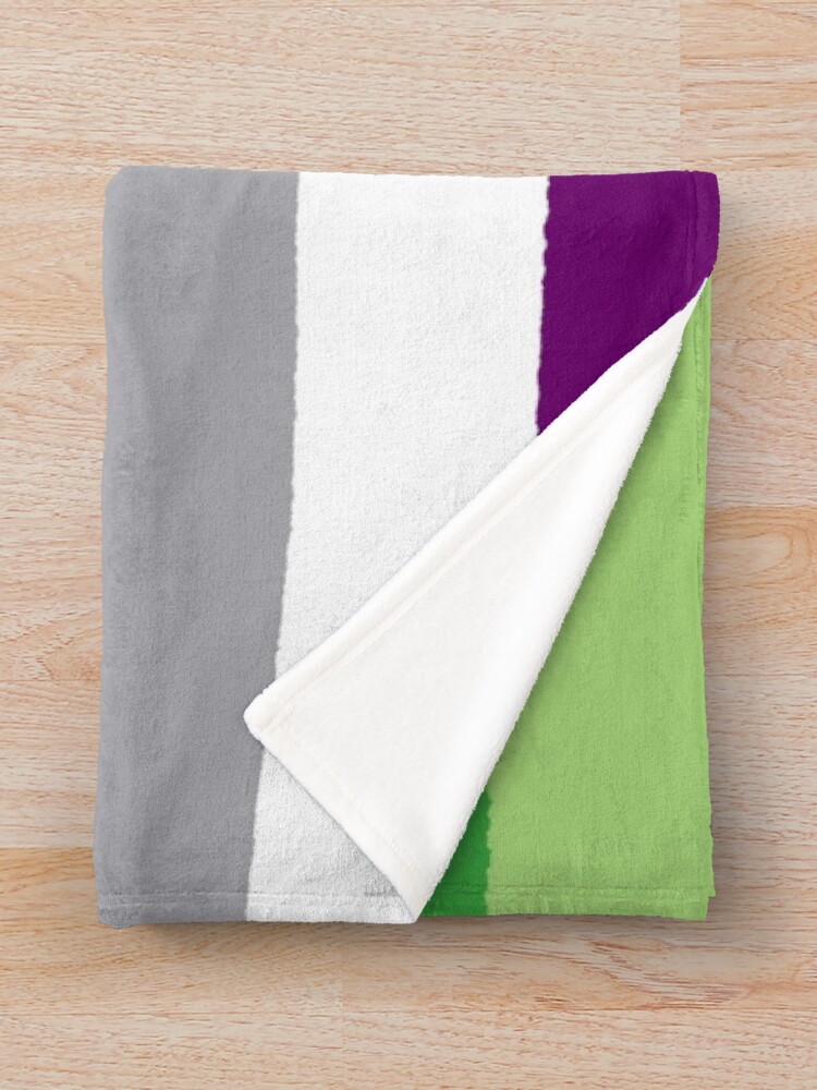 "Aro Ace Flag" Throw Blanket by NamineRae | Redbubble