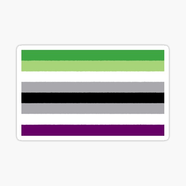 "Aro Ace Flag" Sticker for Sale by NamineRae | Redbubble