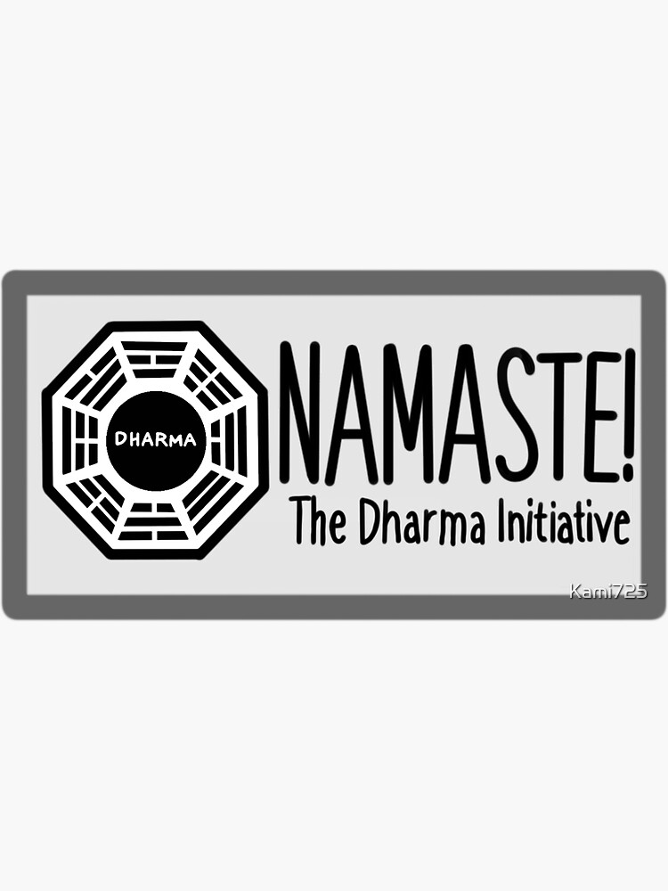 "Welcome to the Dharma Initiative" Sticker for Sale by Kami725 | Redbubble