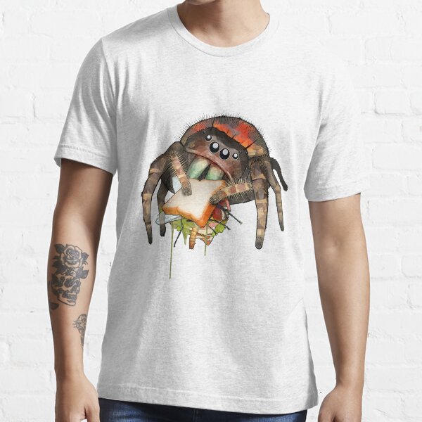 ""Lunch on the Fly" Jumping Spider Sandwich #2" T-shirt for Sale by ...