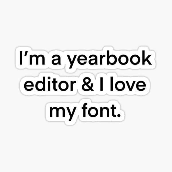 "Fonts" Sticker for Sale by isabellekanning | Redbubble