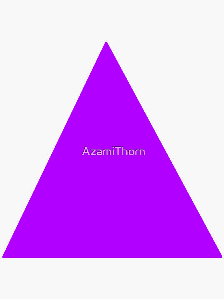 "Vibrant Purple Triangle" Sticker for Sale by AzamiThorn | Redbubble
