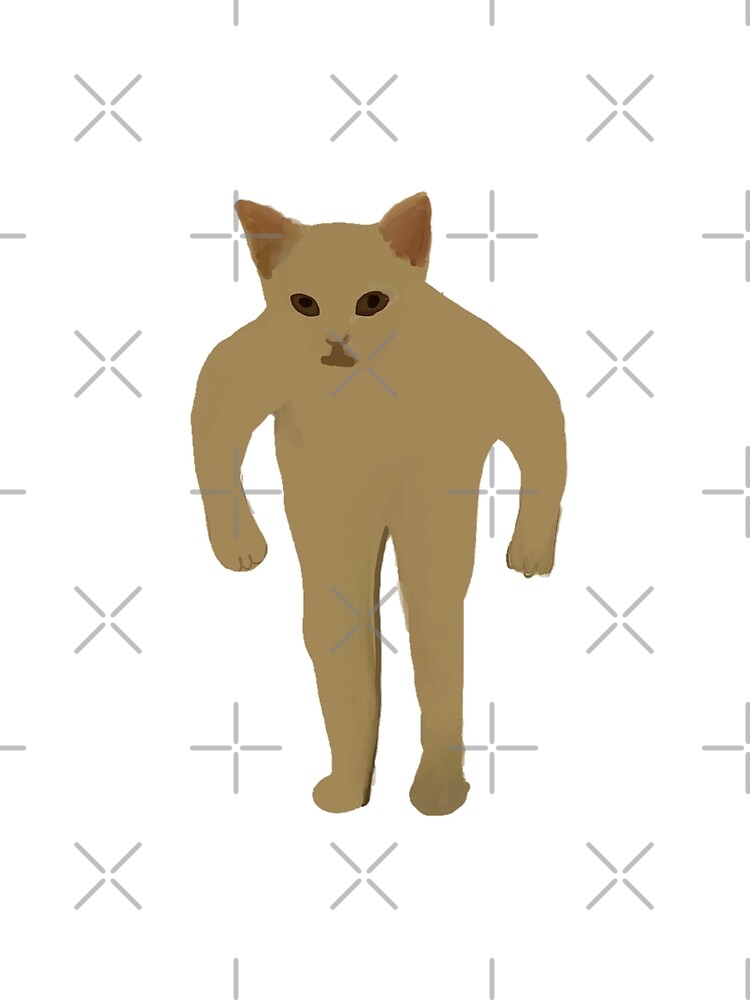 "Buff Cat Meme Cat with Two Arms Meme" Photographic Print for Sale by ...