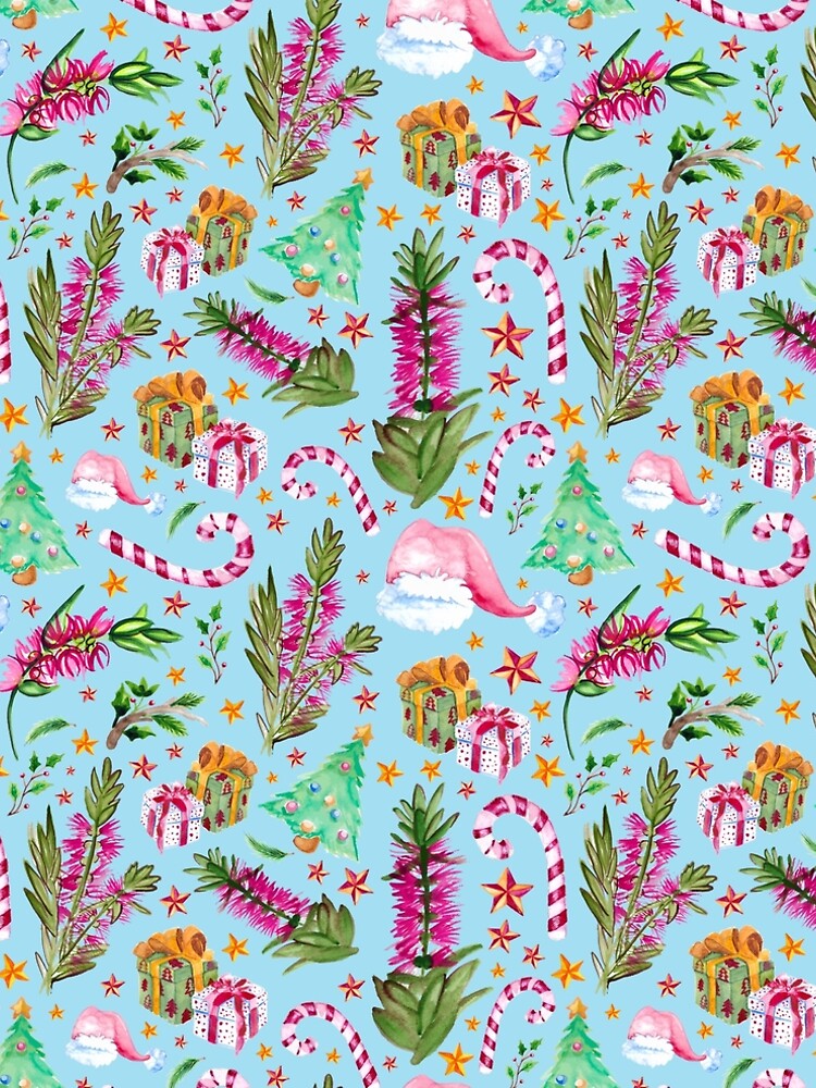 "Australian Native Florals - A Christmas Pattern" A-Line Dress for Sale ...