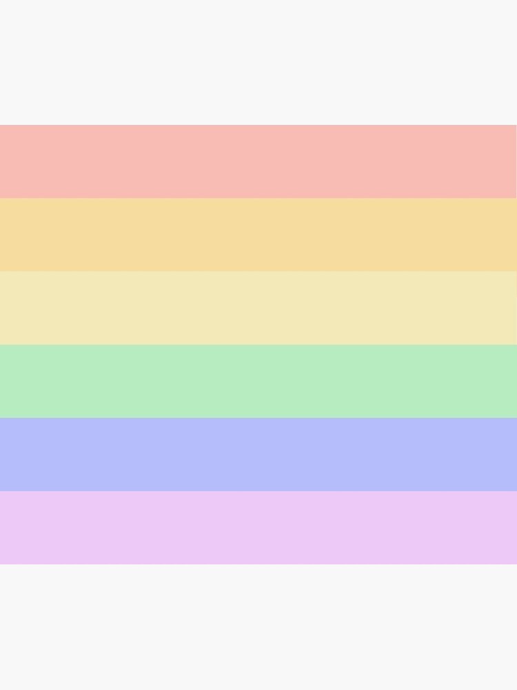 "pastel pride flag sticker" Sticker by uhhnushka | Redbubble