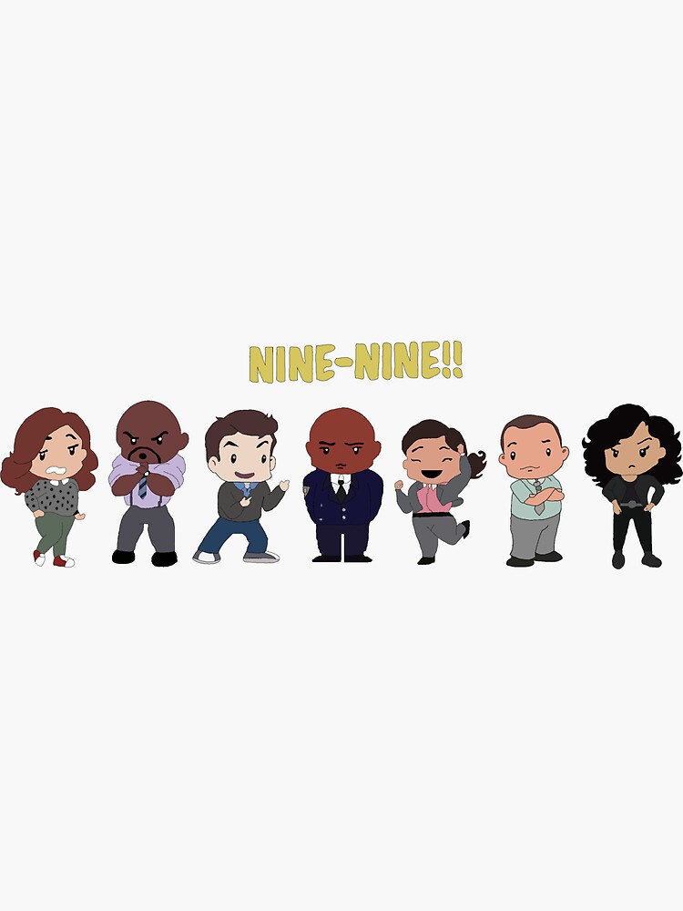 "Brooklyn Nine Nine" Sticker for Sale by AlmaLucy | Redbubble