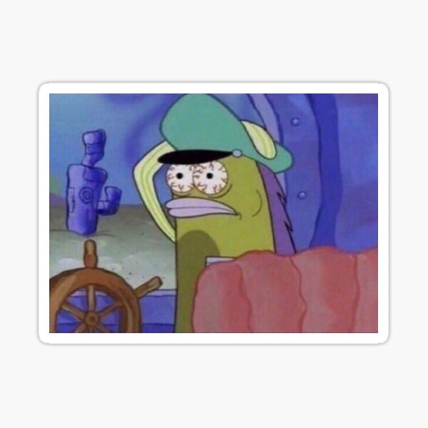 "stressed spongebob guy" Sticker for Sale by itskalymydudes | Redbubble