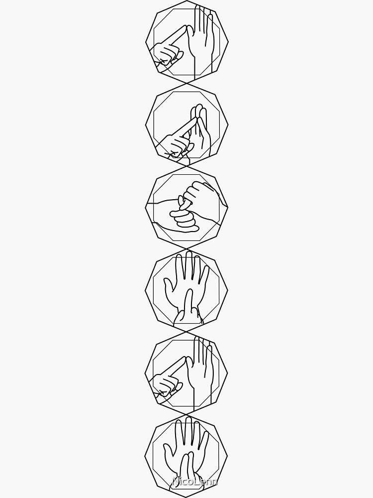 "Auslan in Auslan" Sticker for Sale by NicoLenn | Redbubble