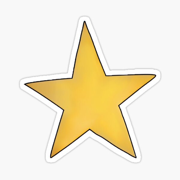 "Tumblr Yellow Star " Sticker for Sale by DesignsByAz | Redbubble