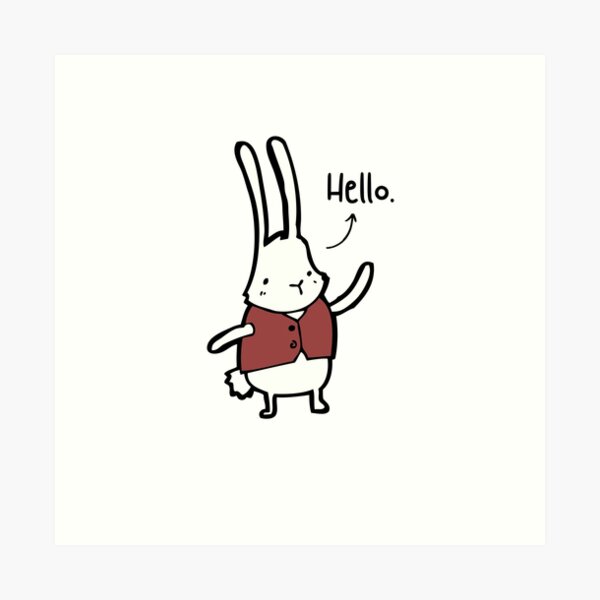 "Hello Bunny Pet Funny Happy Sarcastic Spiritual Animal Birthday Gift ...