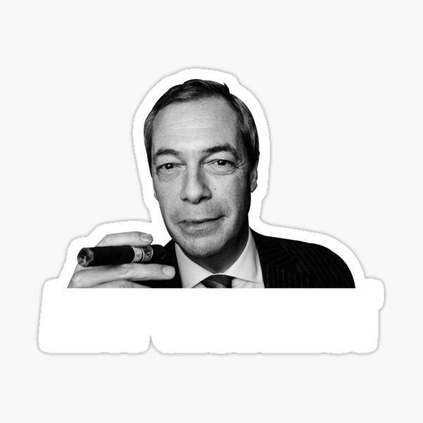 "Nigel Farage Anti Globalist Brexit" Sticker for Sale by ...