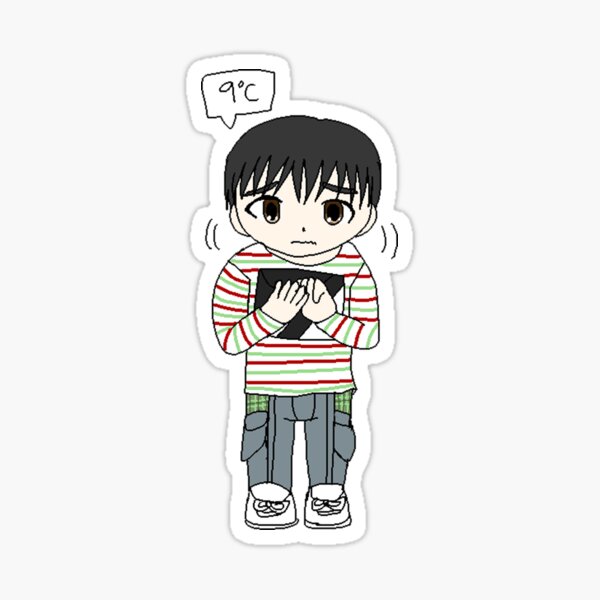 "TayNew Chibi set 2: Cold Newwie" Sticker for Sale by Kino-chan | Redbubble