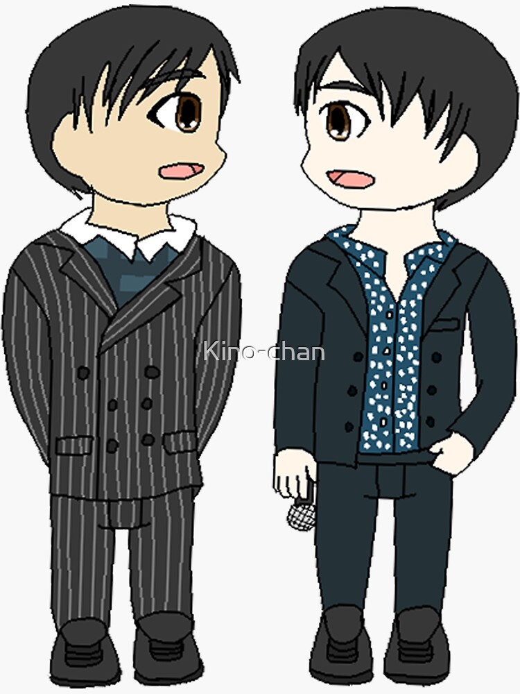 "TayNew Chibi set 1: DarkBlueKissPromo" Sticker for Sale by Kino-chan ...