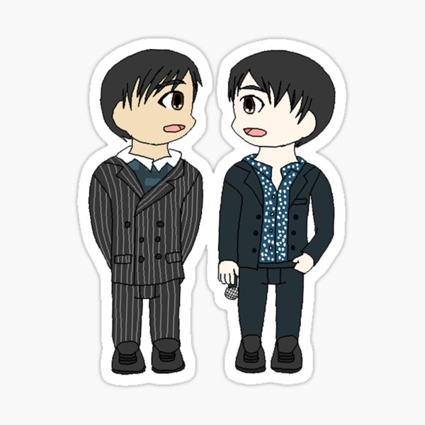 "TayNew Chibi set 1: DarkBlueKissPromo" Sticker for Sale by Kino-chan ...