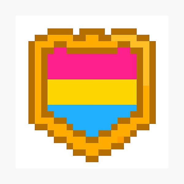 "Pan Shield Pride Badge" Photographic Print by cyberpunk-baby | Redbubble