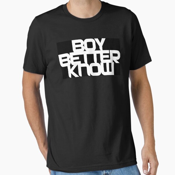"Boy better know" Essential T-Shirt for Sale by Szpadmantgod | Redbubble