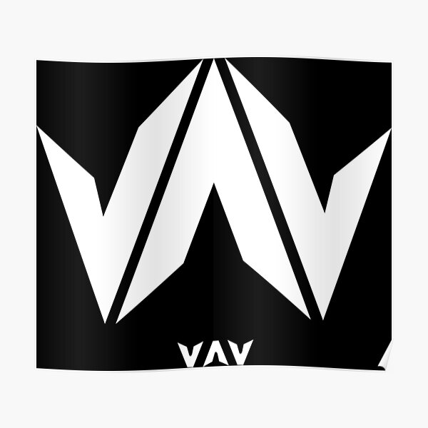"KPOP BOY GROUP VAV LOGO" Poster by LySaVN | Redbubble