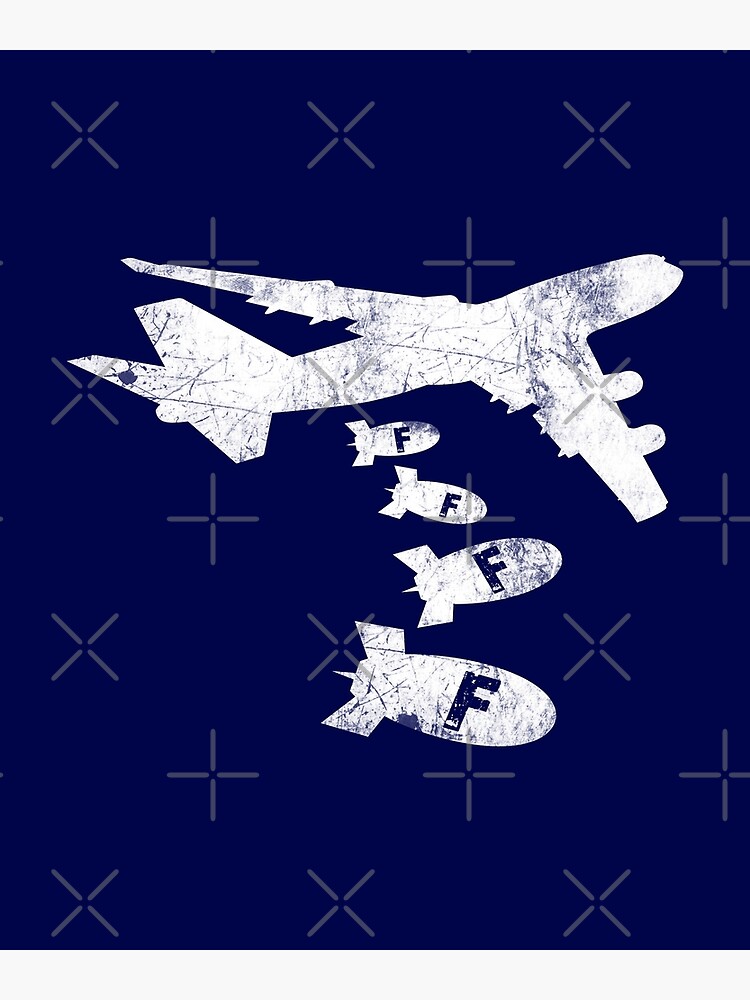 Funny Dropping the Bomber Dropping F-Bombs provocative Distressed Style ...