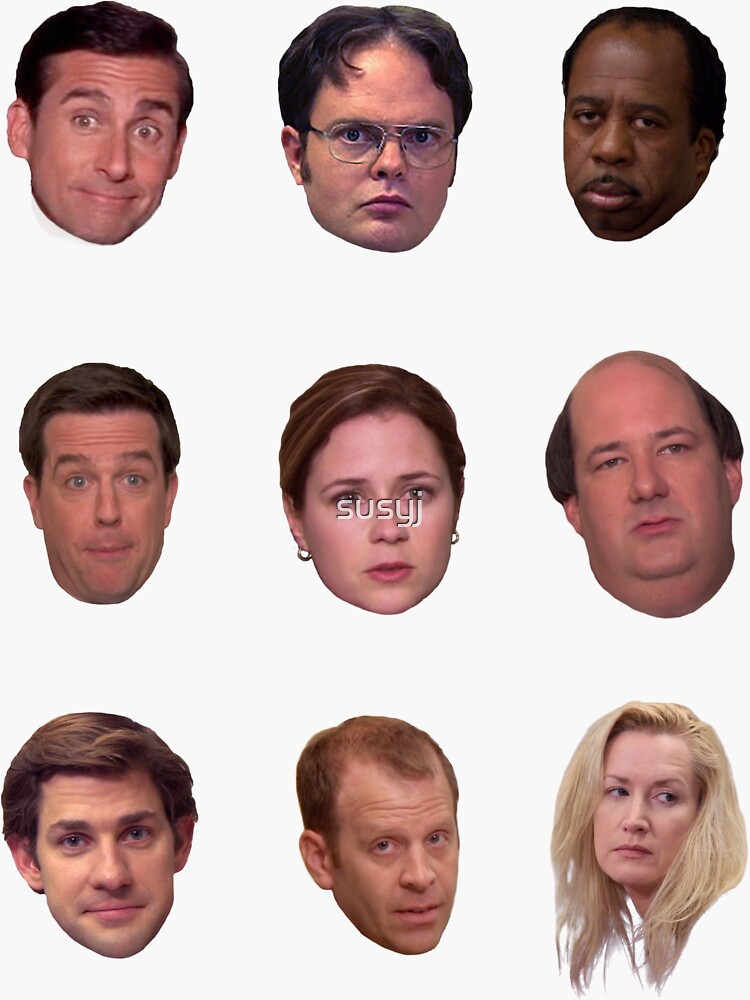 "The Office Characters Sticker Pack" Sticker for Sale by susyj | Redbubble