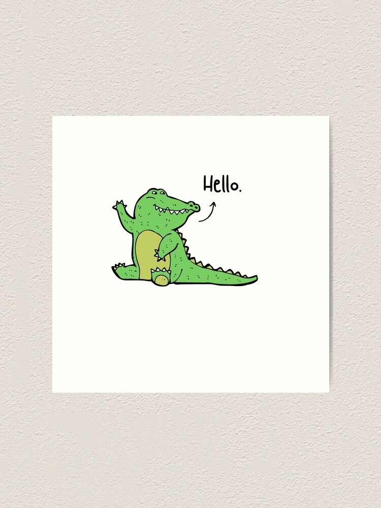 "Hello Crocodile Pet Funny Happy Sarcastic Spiritual Animal Birthday ...