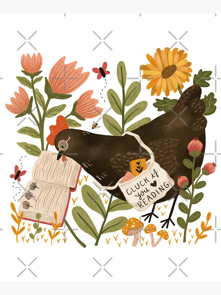 "Chicken Reading a Book" Tote Bag for Sale by ohjessmarie | Redbubble
