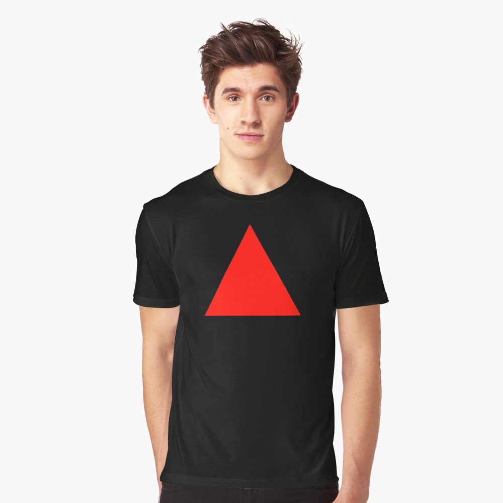 "Vibrant Red Triangle" Sticker for Sale by AzamiThorn | Redbubble